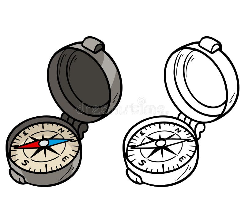 Compass North Cartoon Stock Illustrations – 1,361 Compass North Cartoon ...