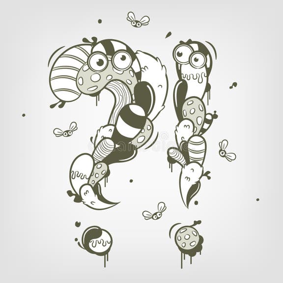 Cartoon marks stock vector. Illustration of shape, question - 27083206