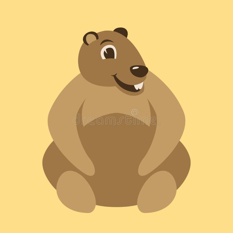Cartoon Marmot ,vector Illustration ,flat Style, Stock Vector ...