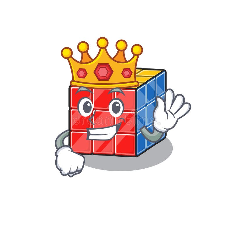 Mascot Cartoon Design of Rubic Cube with Bottle of Beer Editorial Photo ...