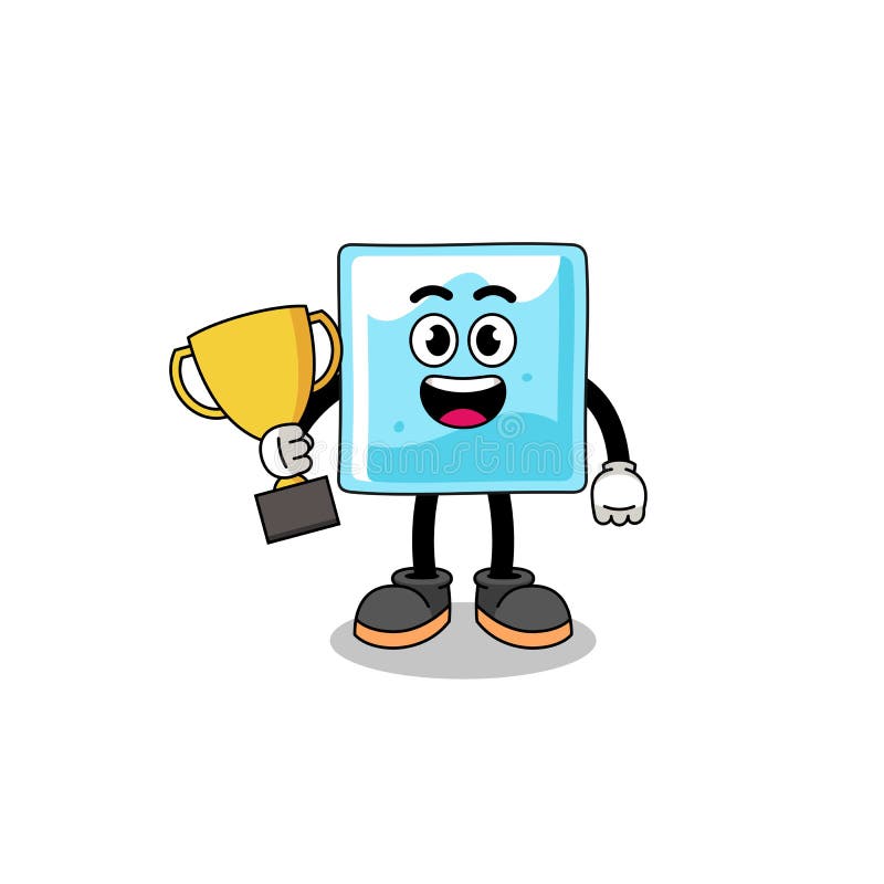 Cartoon Block Ice Character Stock Illustrations – 248 Cartoon Block Ice ...