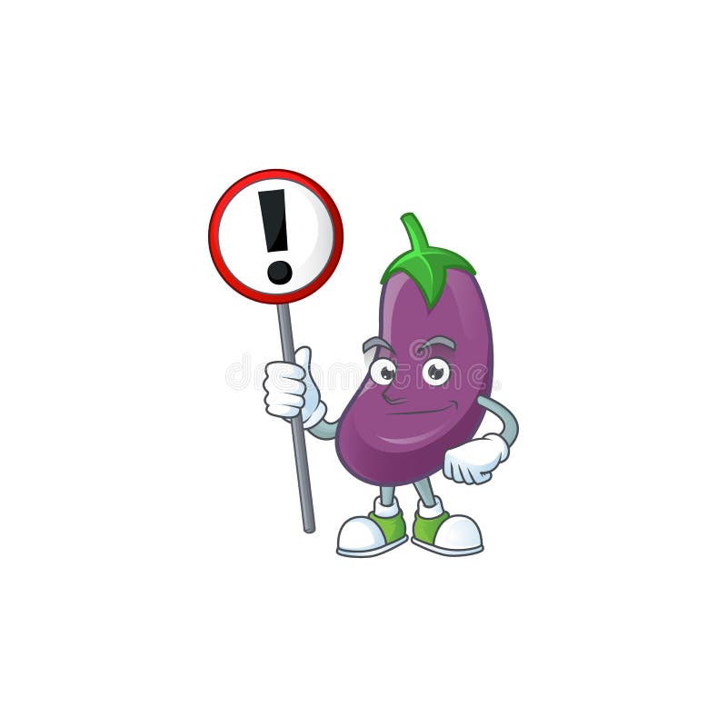 Cartoon-Maskottchen Bringen Schild in Die Hand Vektor Abbildung ...