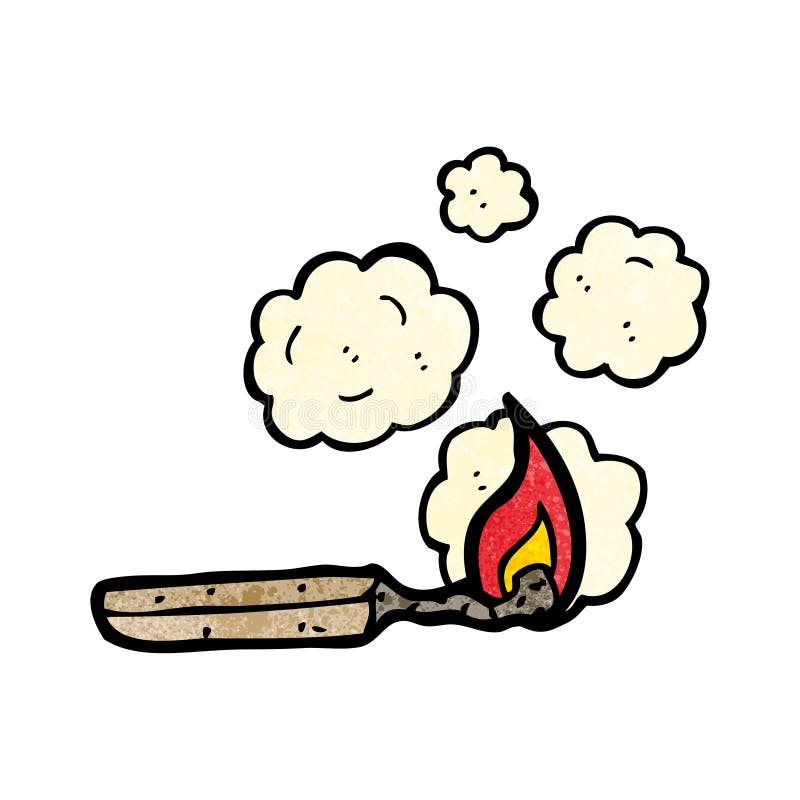 Cartoon match stock vector. Illustration of drawing, traditional - 38032582