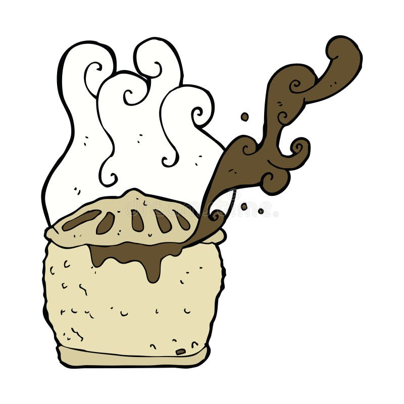 Cartoon meat pie stock illustration. Illustration of artwork - 52968768