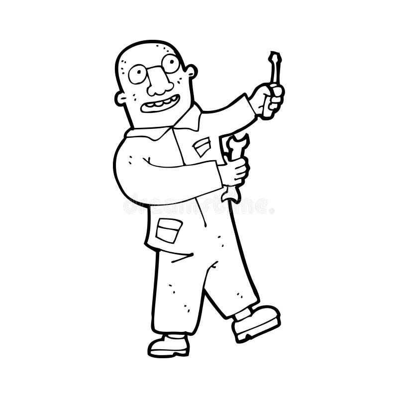 Crazy Mechanic Stock Illustrations – 148 Crazy Mechanic Stock ...