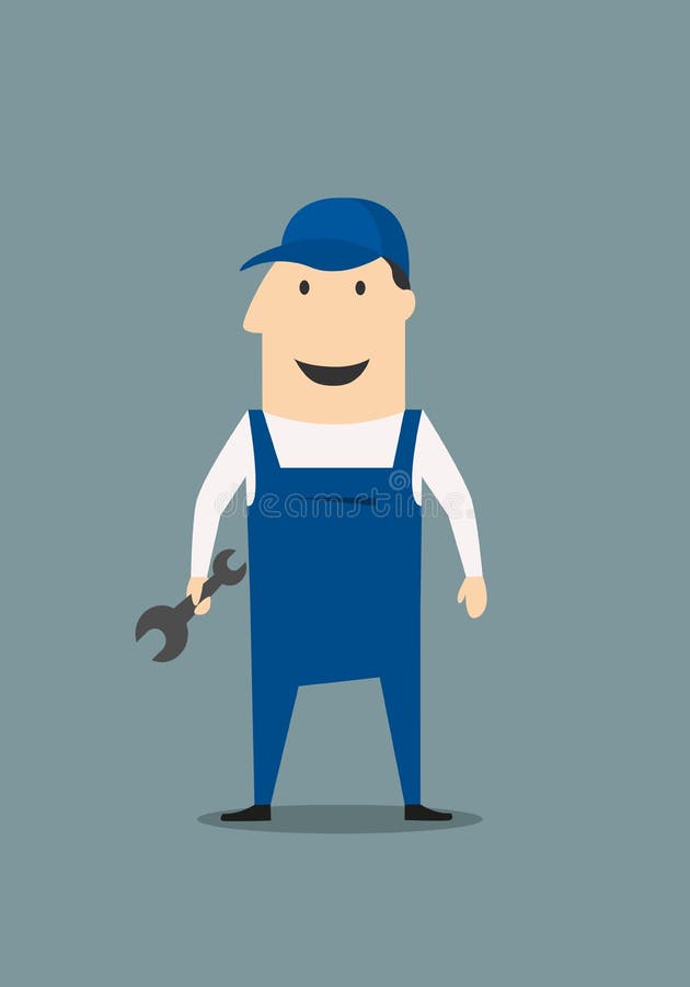 Cartoon Happy Mechanic Stock Illustrations – 12,306 Cartoon Happy ...