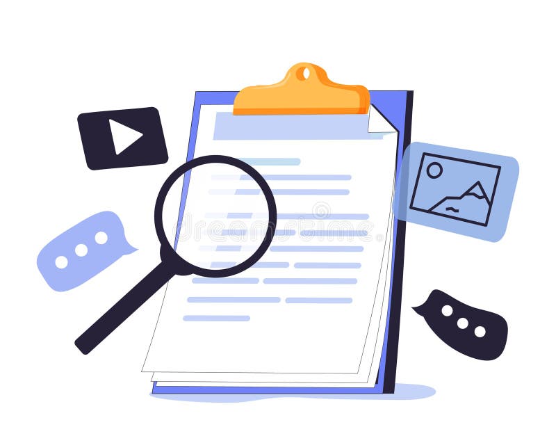 Cartoon Media File Document Management. Searching Image and Video ...