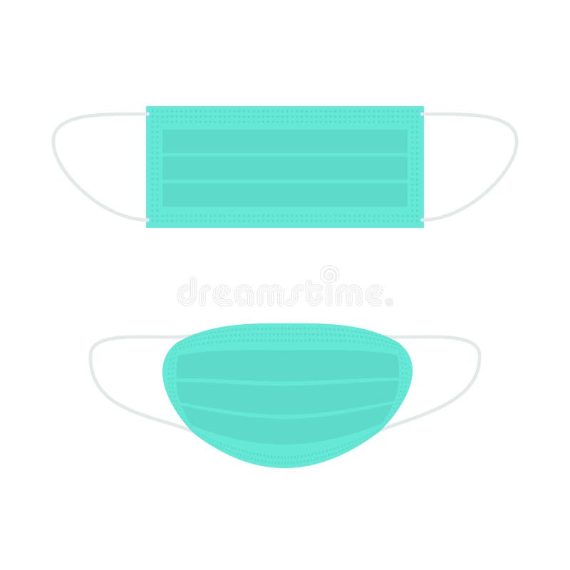 Medical Mask Vector Icon.Cartoon Vector Icon Isolated on White ...