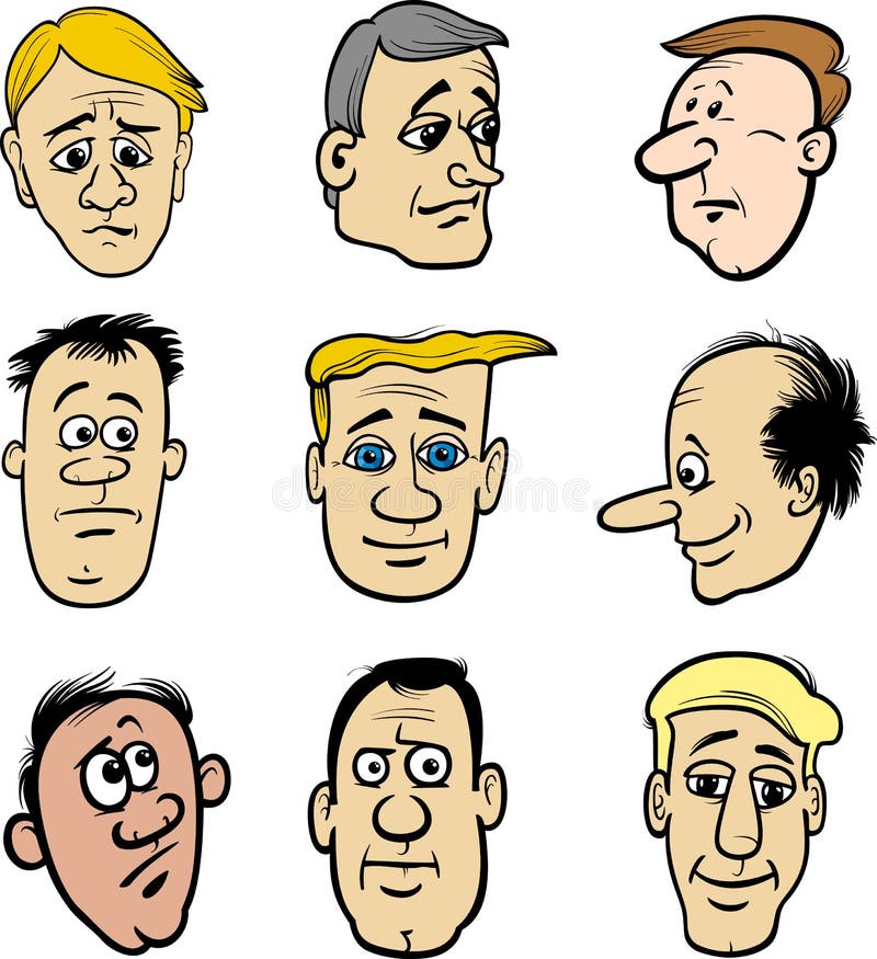 Cartoon Heads Stock Illustrations – 12,921 Cartoon Heads Stock ...
