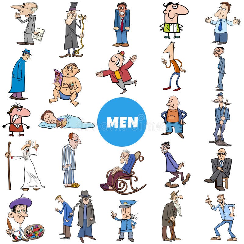 Big Cartoon Characters Men Stock Illustrations – 809 Big Cartoon ...