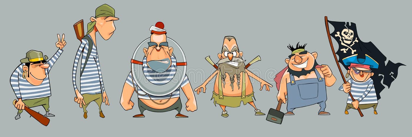 Cartoon Pirates Men Stock Illustrations 195 Cartoon Pirates Men Stock