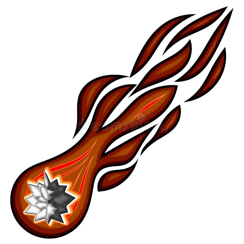 Cartoon meteorite. eps10 stock vector. Illustration of meteorite - 31400460