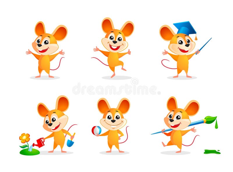 Cartoon mice stock vector. Illustration of cartoon, mice - 28437496