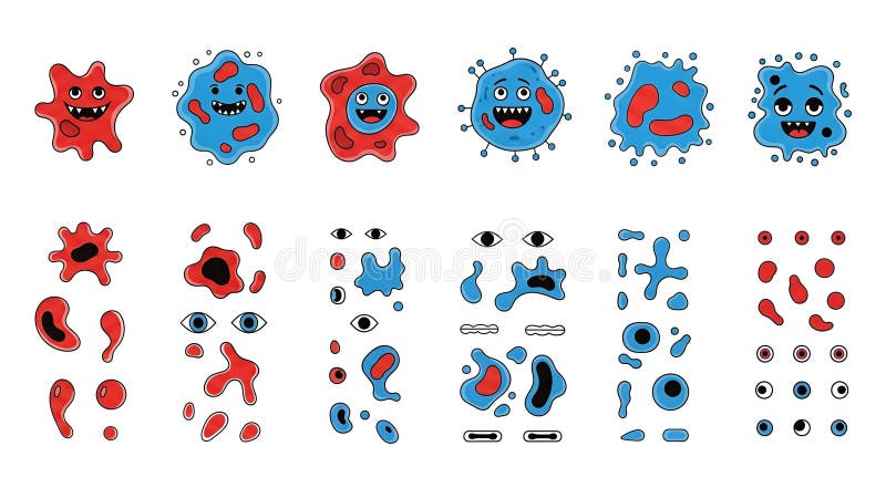 Surprised Bacteria Mascot Cartoon Style Vector Illustration Stock ...