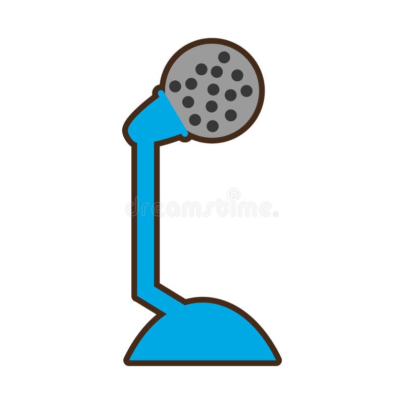 Cartoon Microphone Audio Voice Speak Stock Vector - Illustration of ...