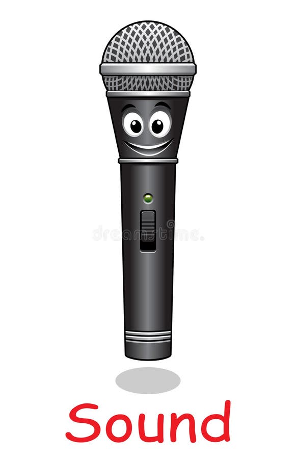 Cartoon Microphone Character Stock Vector - Illustration of ...