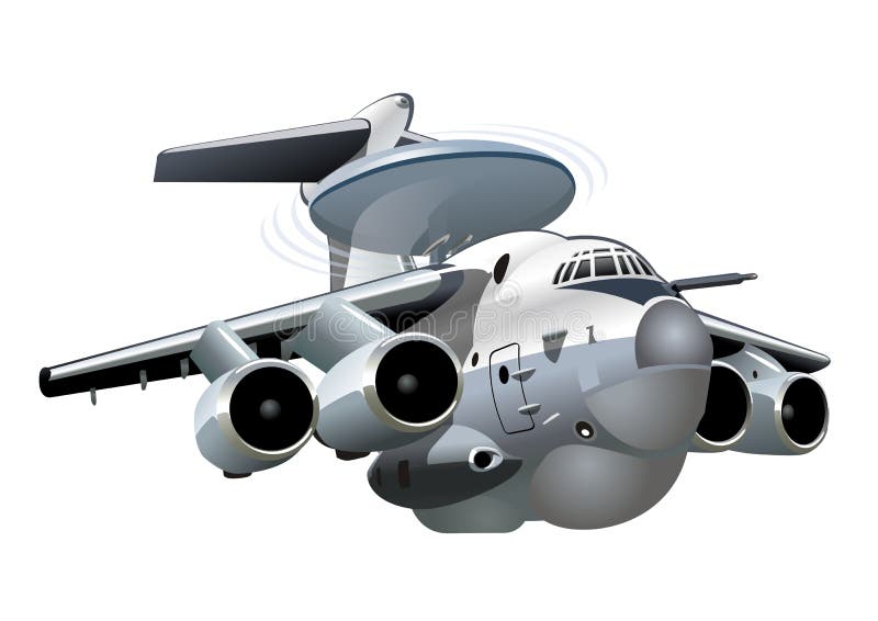Vector AWACS Plane. Available EPS-10 Vector Format Stock Vector ...