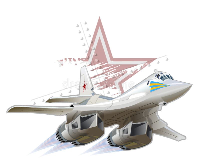 Cartoon Military Airplane stock vector. Illustration of military - 75574384