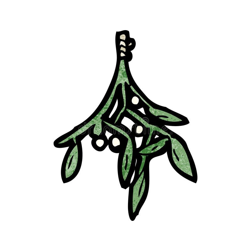 Cartoon mistletoe stock vector. Illustration of character - 38067321