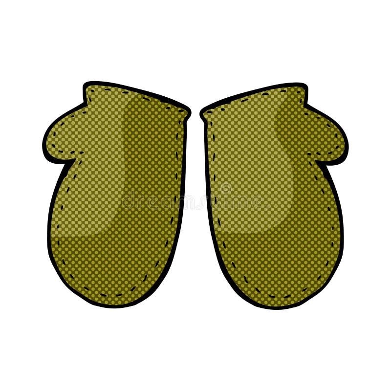 Cartoon mittens stock illustration. Illustration of doodle - 52967897