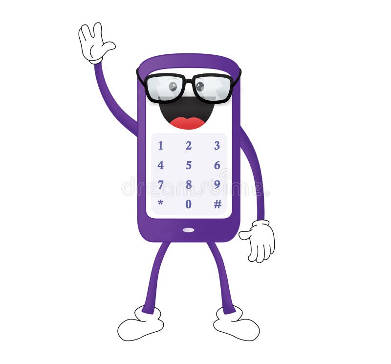 Cartoon Phone Buttons Stock Illustrations – 755 Cartoon Phone Buttons ...