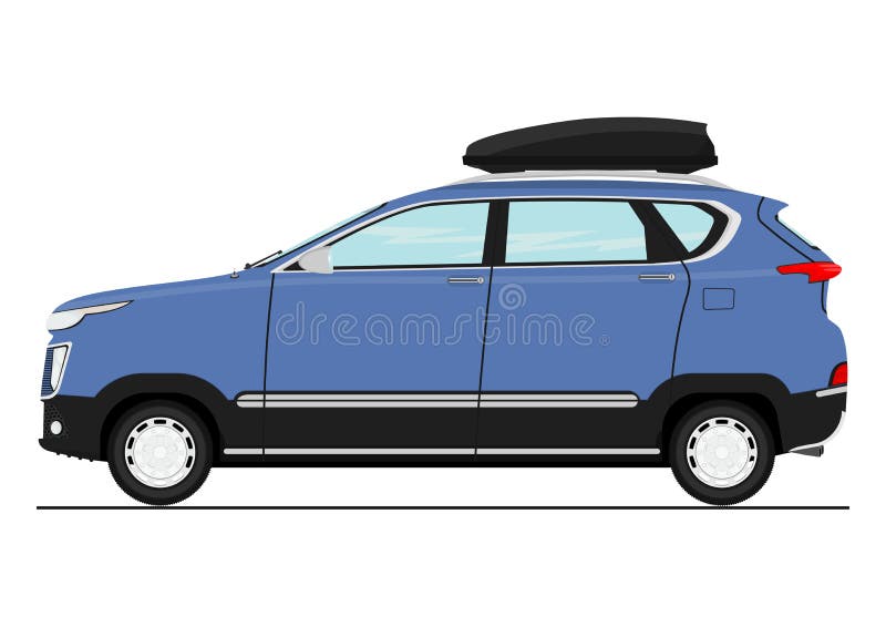 Cartoon suv car. stock vector. Illustration of transport - 112506535