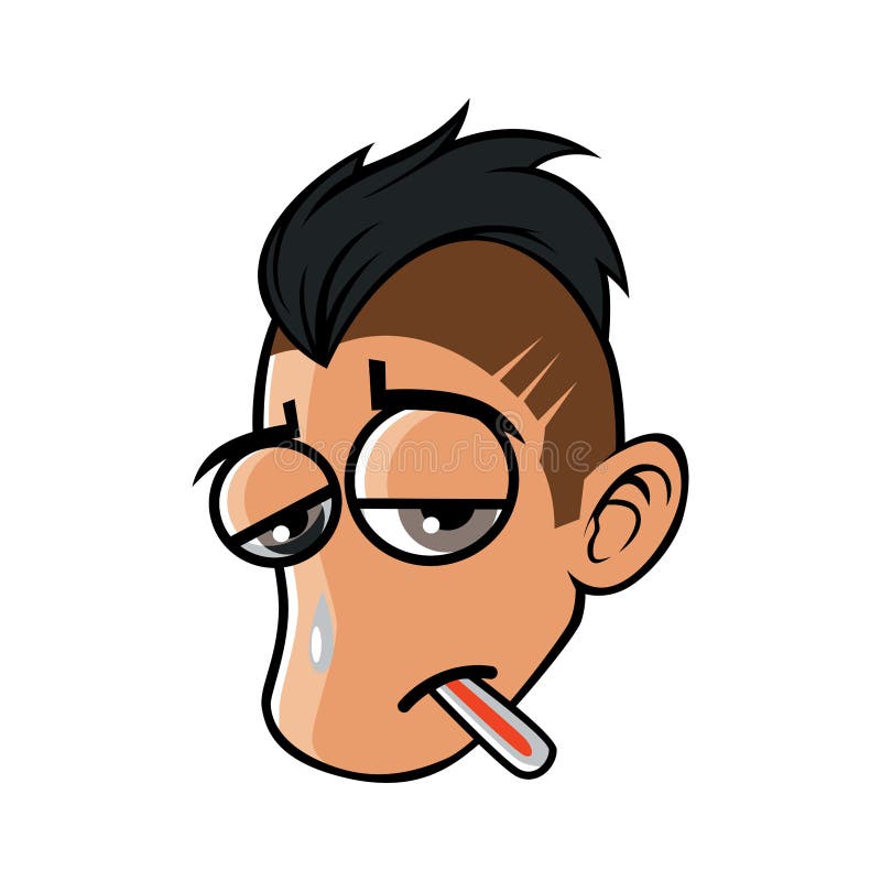 Cartoon mohawk sick stock vector. Illustration of icon - 261011290