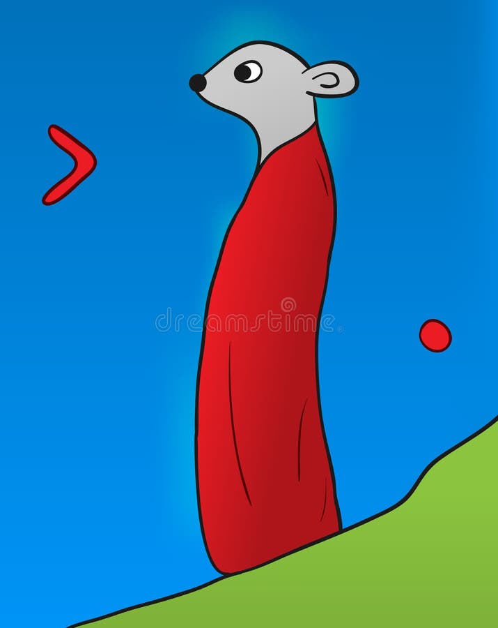Mouse monk stock illustration. Illustration of cartoon - 36866576