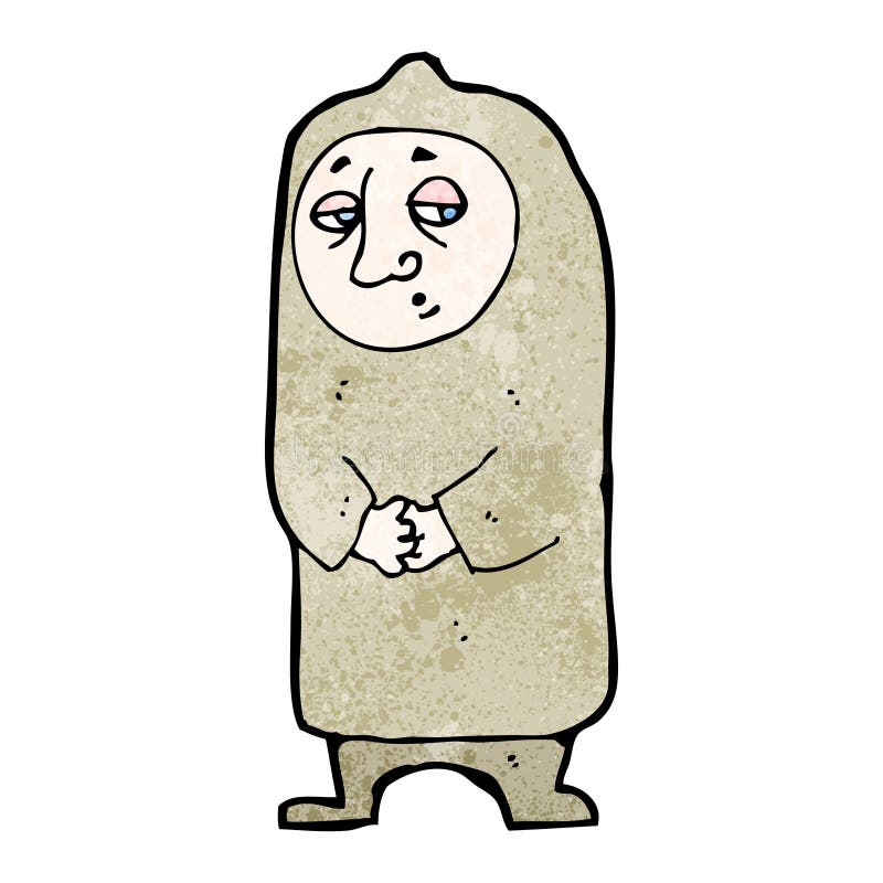 Cartoon monk stock vector. Illustration of character - 38087264