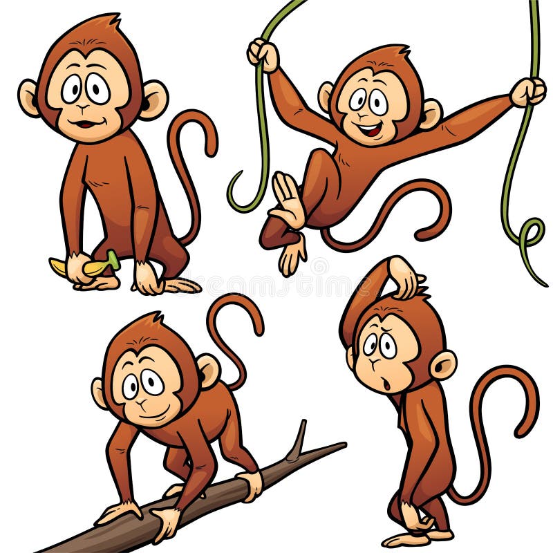 Cartoon Monkey stock vector. Illustration of cartoon - 31653934