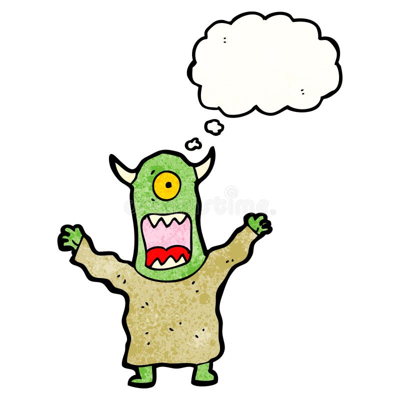 Cartoon monster stock vector. Illustration of clip, cheerful - 38035022