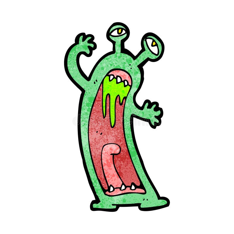 Gross Mutant Monster Cartoon Stock Illustration - Illustration of funny ...