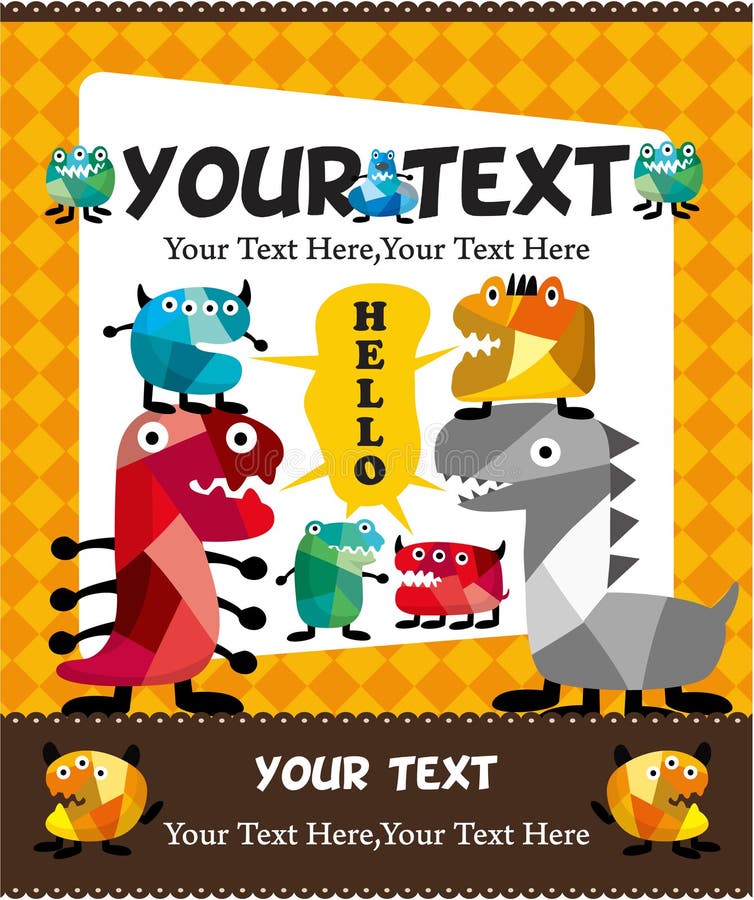 Funny cartoon monster stock vector. Illustration of ugly - 27933197