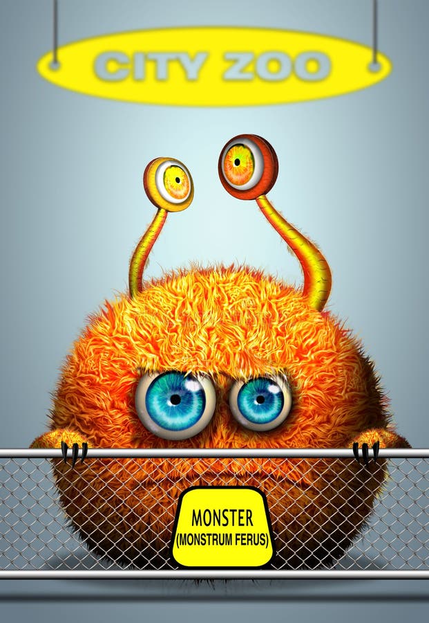 Cartoon monster stock illustration. Illustration of color - 38565243