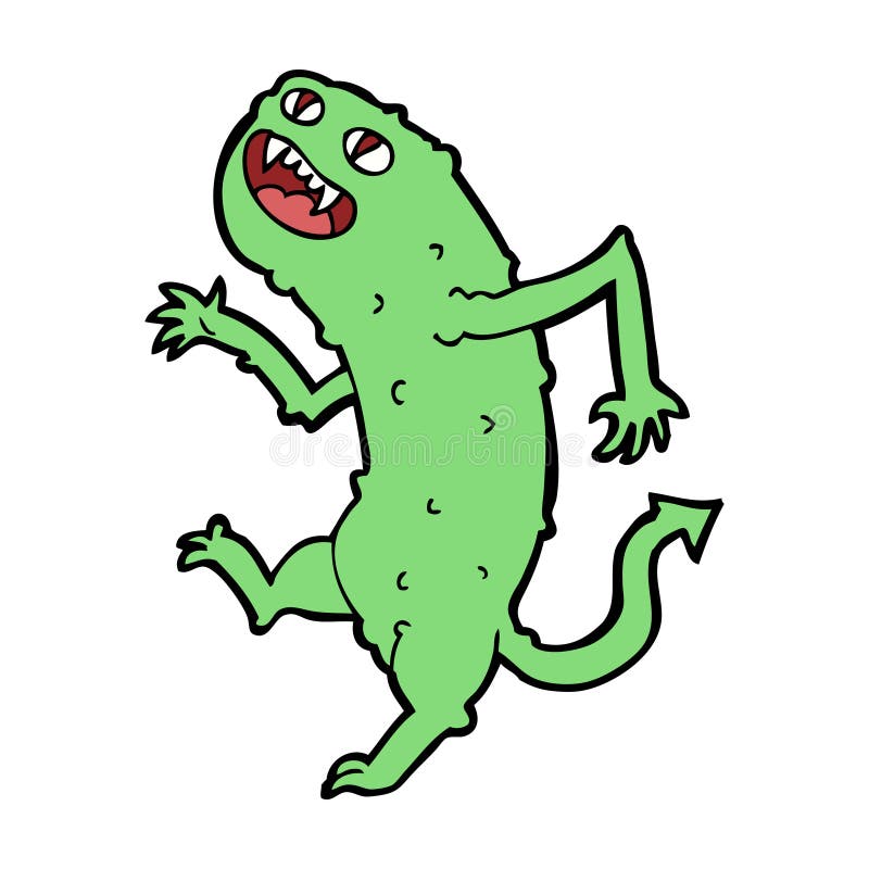 Gross Mutant Monster Cartoon Stock Illustration - Illustration of funny ...