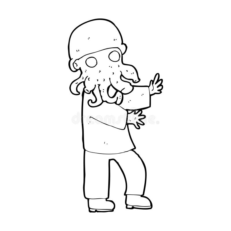 Cartoon monster man stock illustration. Illustration of alien - 37026769