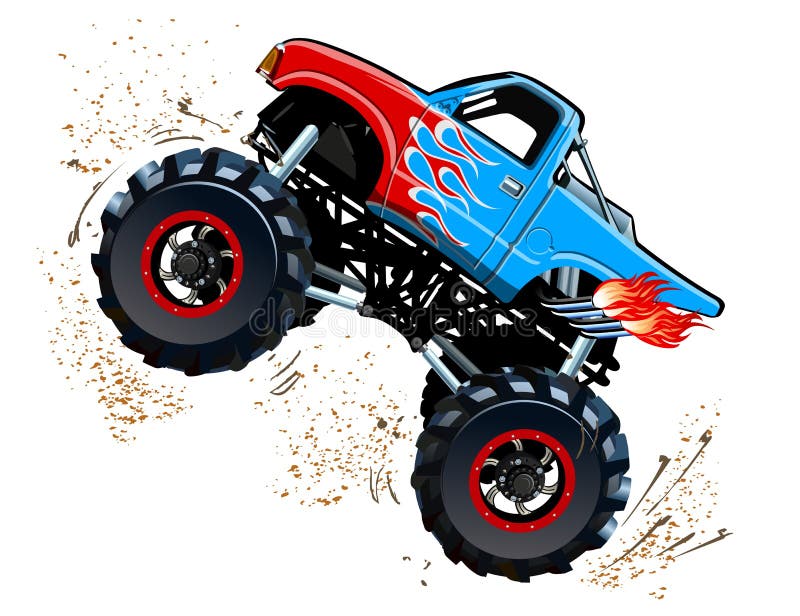 Cartoon Monster Truck stock vector. Illustration of model - 30318267