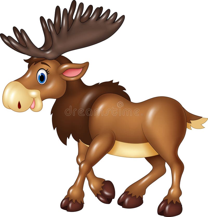 Moose cartoon stock vector. Illustration of humorous - 33230432