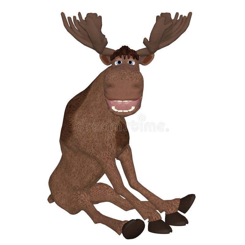 Moose Sitting Stock Illustrations – 256 Moose Sitting Stock ...