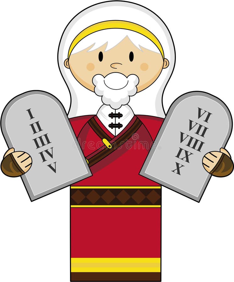 Cartoon Moses Character stock vector. Illustration of christianity ...