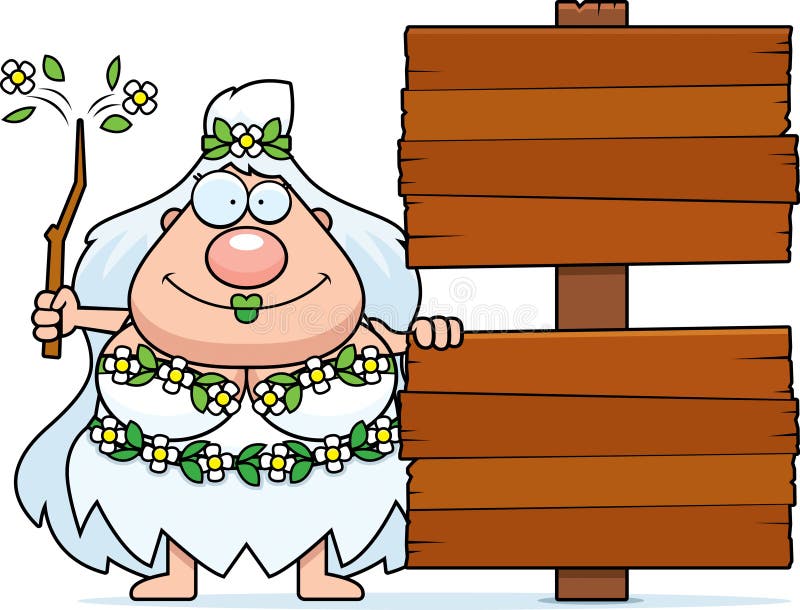 Cartoon Mother Nature Sign stock vector. Illustration of nature - 51444355