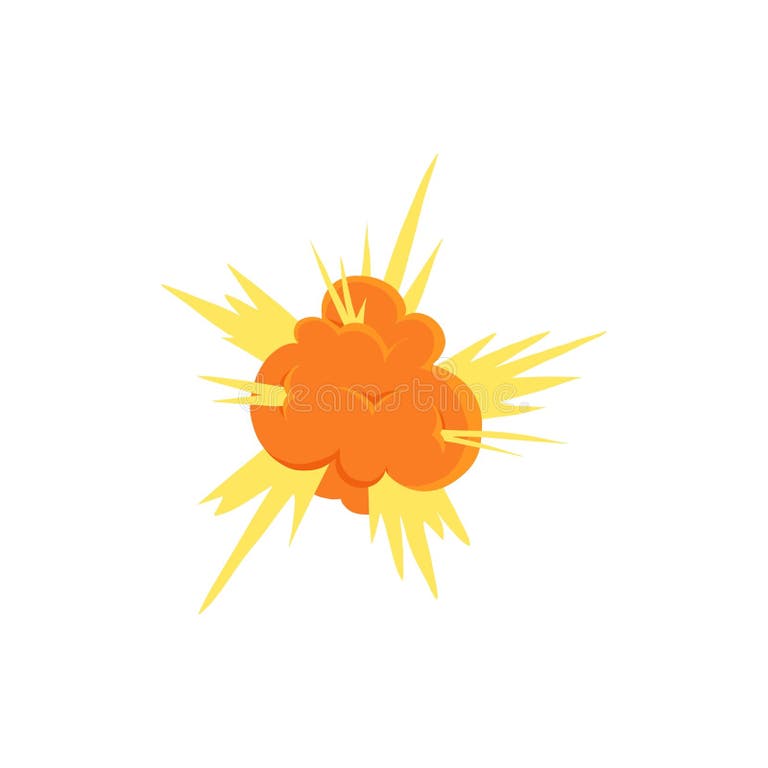 Cartoon Motion Explosion. Animated Explosion Shot, Explode Fire Frames ...