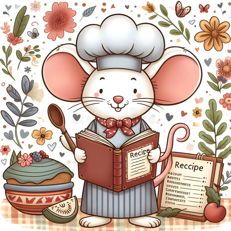 Cartoon mouse and backpack stock illustration. Illustration of wooden ...