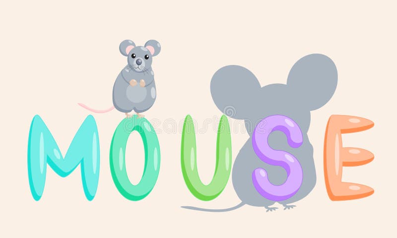 A Cartoon Mouse Character of an Educational Nature with the Name of the ...
