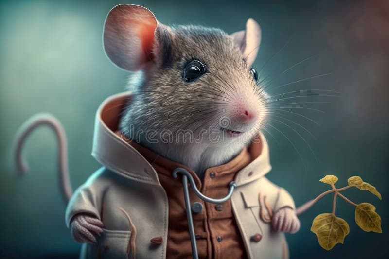 Cartoon mouse in clothes stock illustration. Illustration of character ...