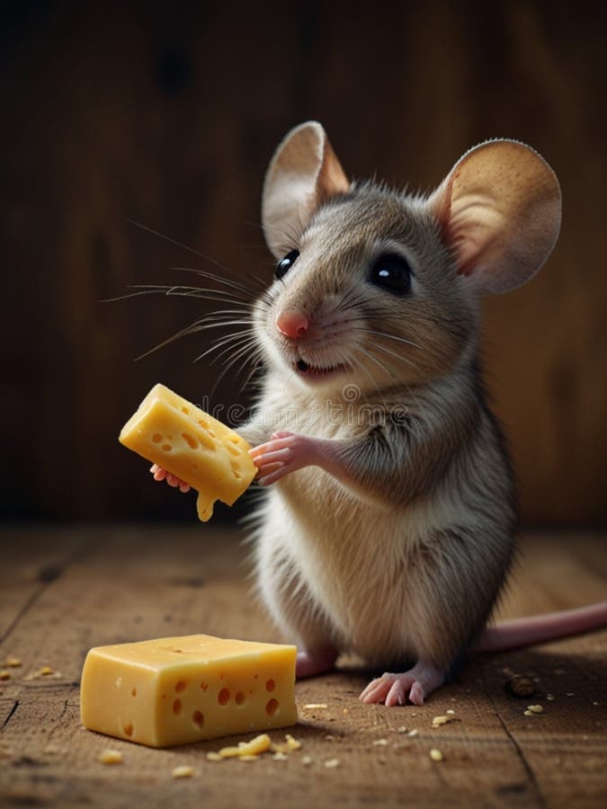 Cartoon Mouse Eating Cheese Stock Illustrations – 936 Cartoon Mouse ...