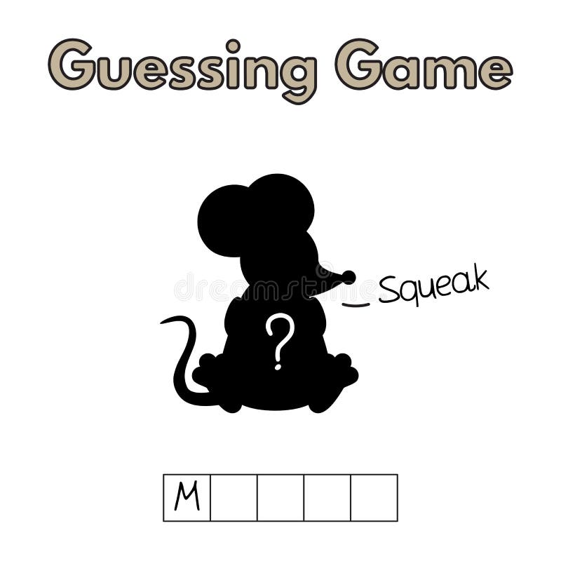 Cartoon Mouse Flashcard for Children Stock Vector - Illustration of ...