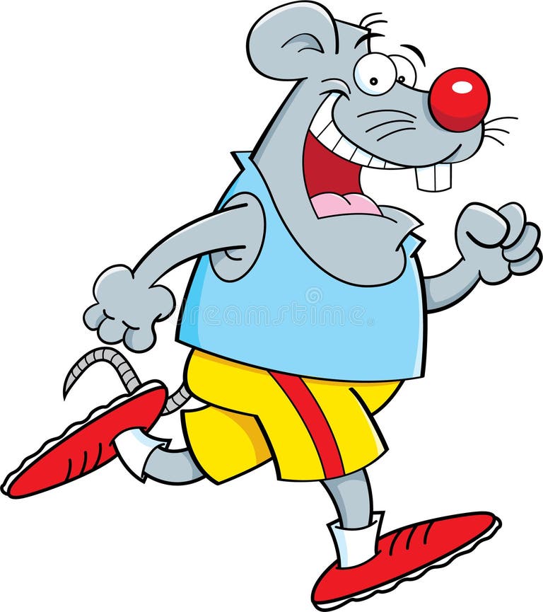 Cartoon Rat Running Stock Illustrations – 647 Cartoon Rat Running Stock ...