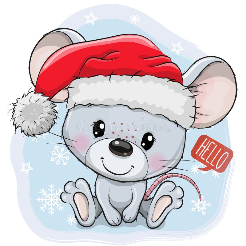 Cartoon Mouse Isolated on a White Background Stock Vector ...