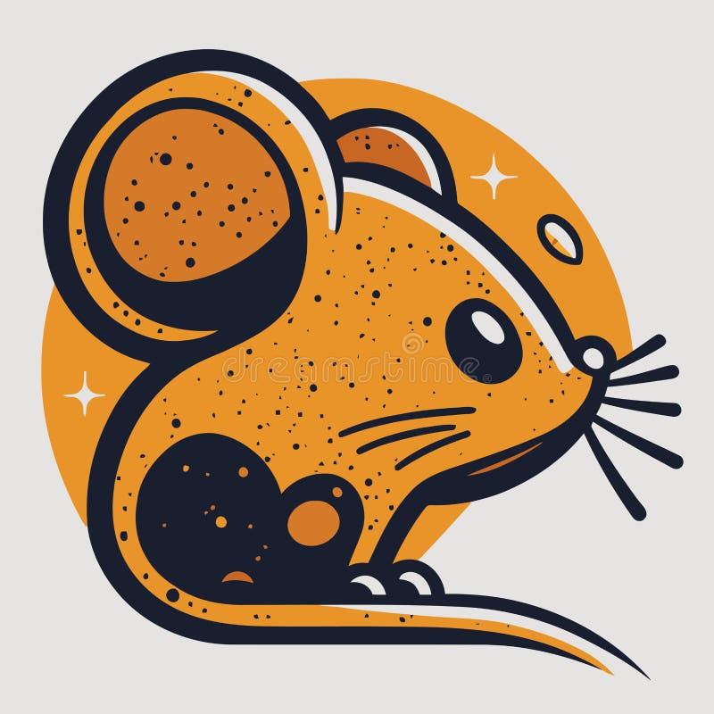 Cartoon Mouse. Vector Illustration of a Cute Cartoon Mouse. Cartoon ...